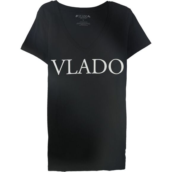 Vlado | Tops | Vlado Womens Logo Graphic Tshirt Black Nwt | Poshmark
